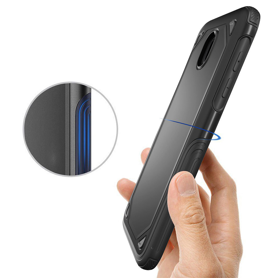 Hybrid Guard Shockproof Case for Samsung Galaxy J7 Pro (Black)